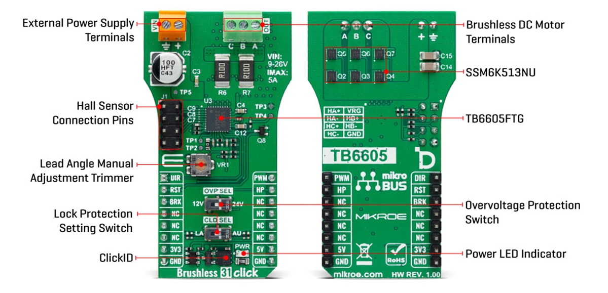Brushless 31 Click - Mikroe | Mouser